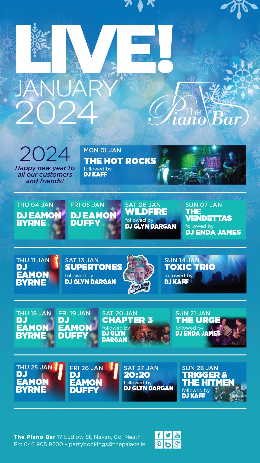 Piano Bar Navan - Open late 7 nights, Live music and late night DJs